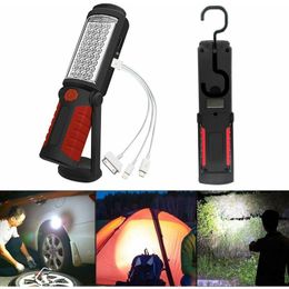 Wiederaufladbare LED-Inspektionslampe, wiederaufladbare LED-Arbeitsleuchte mit magnetischer LED-Taschenlampe Lampen-Inspektionslampe - Minkurow