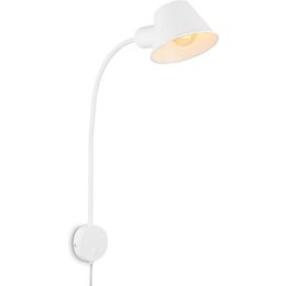 Briloner - Leuchten brello Bettleuchte 1x E27 Metall-Kunststoff Weiß