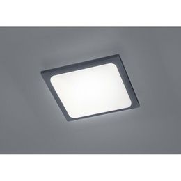 Quadratischer Deckenstrahler für den Außenbereich Led IP54 Anthrazit 25x25 cm Trio Lighting