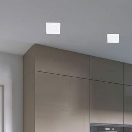 etc-shop - Einbaustrahler Deckenlampe Wohnzimmerlampe Einbauspot quadratisch led Deckenleuchte Schlafzimmer, 12W 1000lm warmweiß, LxB 10,2x10,2 cm,