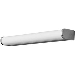 LINDBY - LED-Bad- und Spiegelleuchte Philippa halbrund 32cm - chrom, weiß