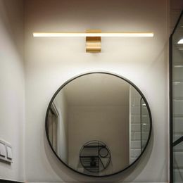etc-shop Spiegelleuchte Bad led Wandleuchte Spiegellampe Badezimmer Wohnzimmer, Metall Acryl, 10W 680lm neutralweiß, LxBxH 61x15x8 cm