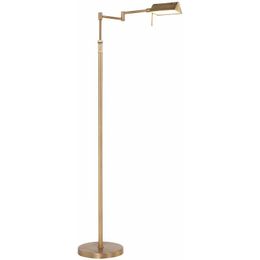 etc-shop Led Steh Lampe bronze gebürstet Industrie Stil Wohn Ess Zimmer Beleuchtung Stand Leuchte verstellbar
