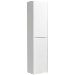 Bernstein Seitenschrank edge - flexible Montage - 170 x 40 x 30 cm - Farbe wählbar Weiß glänzend