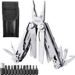 Vevor - Multitool Werkzeug, 17 in 1 Faltbares Edelstahl Multifunktionale Zange, Multiwerkzeug, Multi-Tool als Schneider, Flaschenöffner und