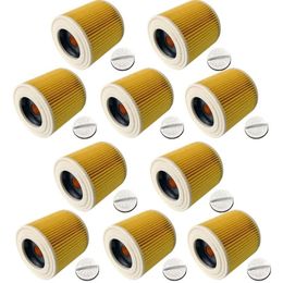 TRADESHOP Ersatz-Filter Filterpatronefür Kärche a 1000, a 2200, a 2901, a 3100, a 4000 Plus, Dewalt D27900, D27901 Hoover 141 - 10 Stück - Trade-shop