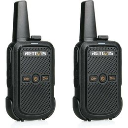 Walkie Talkie, wiederaufladbare professionelle tragbare Walkie Talkies, klarer Klang, (schwarz, 1 Paar)