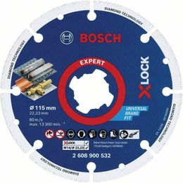 Accessories 2608900532 x-lock Diamanttrennscheibe Durchmesser 115 mm Bohrungs-Ø 22.23 mm Metal - Bosch