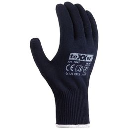 BIG - teXXor® Feinstrick-Handschuhe baumwolle/nylon blau/rote Noppen 9