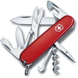 Schweizer Taschenmesser Victorinox Climber, 14 Funktionen, inklusive Schere und Mehrzweckhaken, 82 gr, Farbe rot