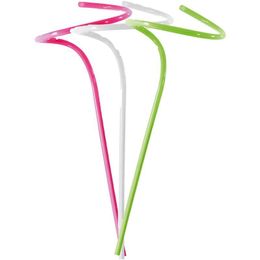 Twister Orchideenstab 3er Set - klar/grün/pink - Chrysal