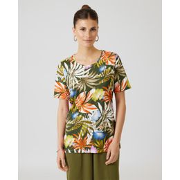 Helena Vera Midi-Shirt mit Botanik-Print