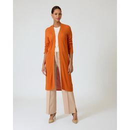 Marcel Ostertag Long-Cardigan in Ajour-Optik