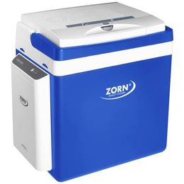 ZORN Cooler Z 26 LNE 7,8 Ah Kühlbox EEK: E (A - G) Thermoelektrisch 12 V, 230 V DC/AC Blau-Weiß 25 l Kühlfunktion: Delta T: bis zu 17°C unter