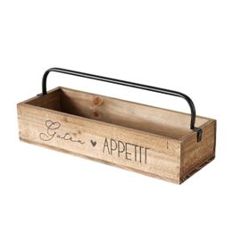 Boltze Tablett Appetit, Holz, 41x15x16 cm