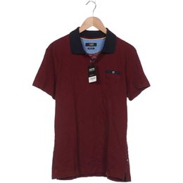 Bugatti Herren Poloshirt, bordeaux, Gr. 52