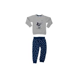 United Labels® Shirt & Hose Disney Mickey Mouse Baby Set Unisex 2-Teiler Grau/Blau