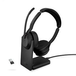 Jabra Evolve2 55 MS mit Ladestation Headset schwarz