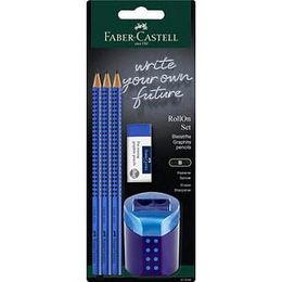 Faber-Castell GRIP 2001 Bleistift-Set B blau, 1 Set
