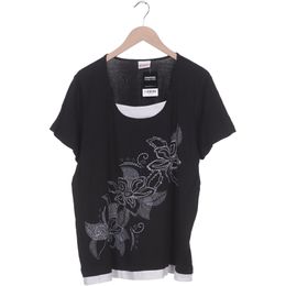 sheego Damen T-Shirt, schwarz, Gr. 48