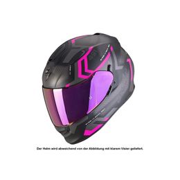 Scorpion Exo Motorradhelm Scorpion Motorradhelm Exo-491 Spin Schwarz-Pink Matt mit Sonnenblende