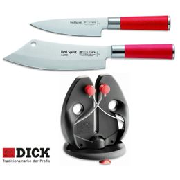 F. DICK Messer-Set F. DICK Koch Messer Set Ã¢â‚¬Å¾AjaxÃ¢â‚¬Å“ Red Spirit (Messer und