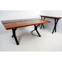 JVmoebel Esstisch, Maßanfertigung Tisch Epoxy Fluss Echtes Holz Preis 1qm Tische