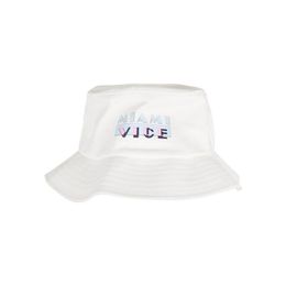 Merchcode Beanie Unisex Miami Vice Logo Bucket Hat (1-St), weiß