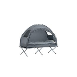 sobuy Feldbett OGS32 Campingzelt 4in1-Zelt mit Campingliege Schlafsack Luftmatratze