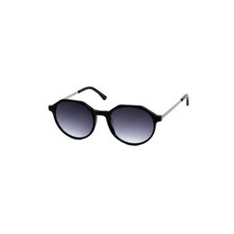 Bench. Sonnenbrille Damen-Sonnenbrille, Pantoform, Vollrand, Materialmix, schwarz