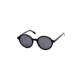 Bench. Sonnenbrille Unisex-Sonnenbrille, runde Form, Vollrand, schwarz