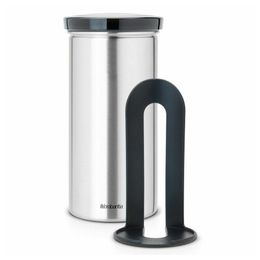 Brabantia Kaffeedose für 18 Pads Matt Edelstahl Deckel Grauschwarz