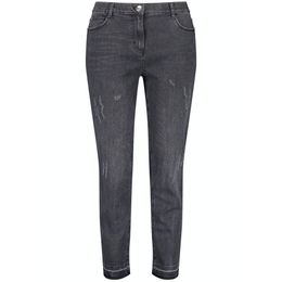 SAMOON 5-Pocket-Jeans, schwarz