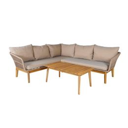 ebuy24 Gartenlounge-Set Chania Loungeset 2 Teile braun