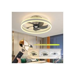 iscooter Deckenventilator 36W LED Deckenlampe mit Fan