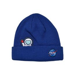 MisterTee Beanie Unisex NASA Embroidery Beanie Kids (1-St), blau