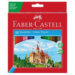 Faber-Castell Buntstift 48 Castle Buntstifte farbsortiert