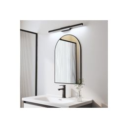 WDWRITTI Spiegel mit licht Badspiegel Wandspiegel mit 60cm LED Wandleuchte Kaltweiß (Rundbogen