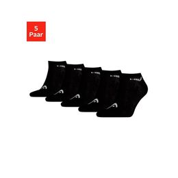 Head Sneakersocken (5-Paar) mit Logoschriftzug am Bündchen, schwarz