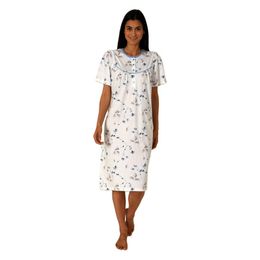 Normann Nachthemd Damen kurzarm Nachthemd im klassischen fraulichen Design