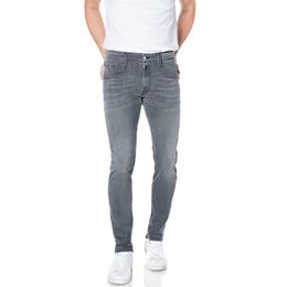 Slim-fit-Jeans Replay "Anbass Superstretch" Gr. 31, Länge 32, grau (grey) Herren Jeans Slim Fit