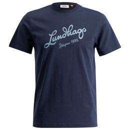 Lundhags - Järpen Logo T-Shirt - T-Shirt Gr S blau