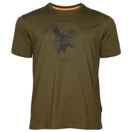 Pinewood - Moose T-Shirt - T-Shirt Gr S oliv/braun