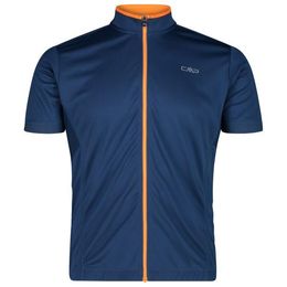 CMP - Bike T-Shirt Jacquard Fullzip - Radtrikot Gr 46 blau