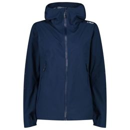 CMP - Women's 2-Layer Jacket with Fix Hood - Regenjacke Gr 36 blau