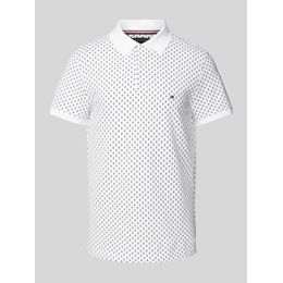 Tommy Hilfiger Slim Fit Poloshirt mit Label-Stitchings Modell 'FLAG CUFF'