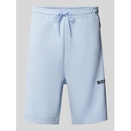 BOSS Green Shorts mit Label-Applikation Modell 'Headlo'