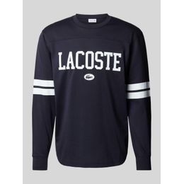 Lacoste Classic Fit Longsleeve mit Label-Print