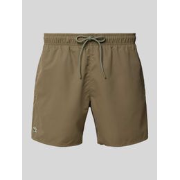 Lacoste Badehose mit Logo-Patch Modell 'Basic'