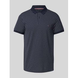 Tommy Hilfiger Slim Fit Poloshirt mit Label-Stitchings Modell 'FLAG CUFF'